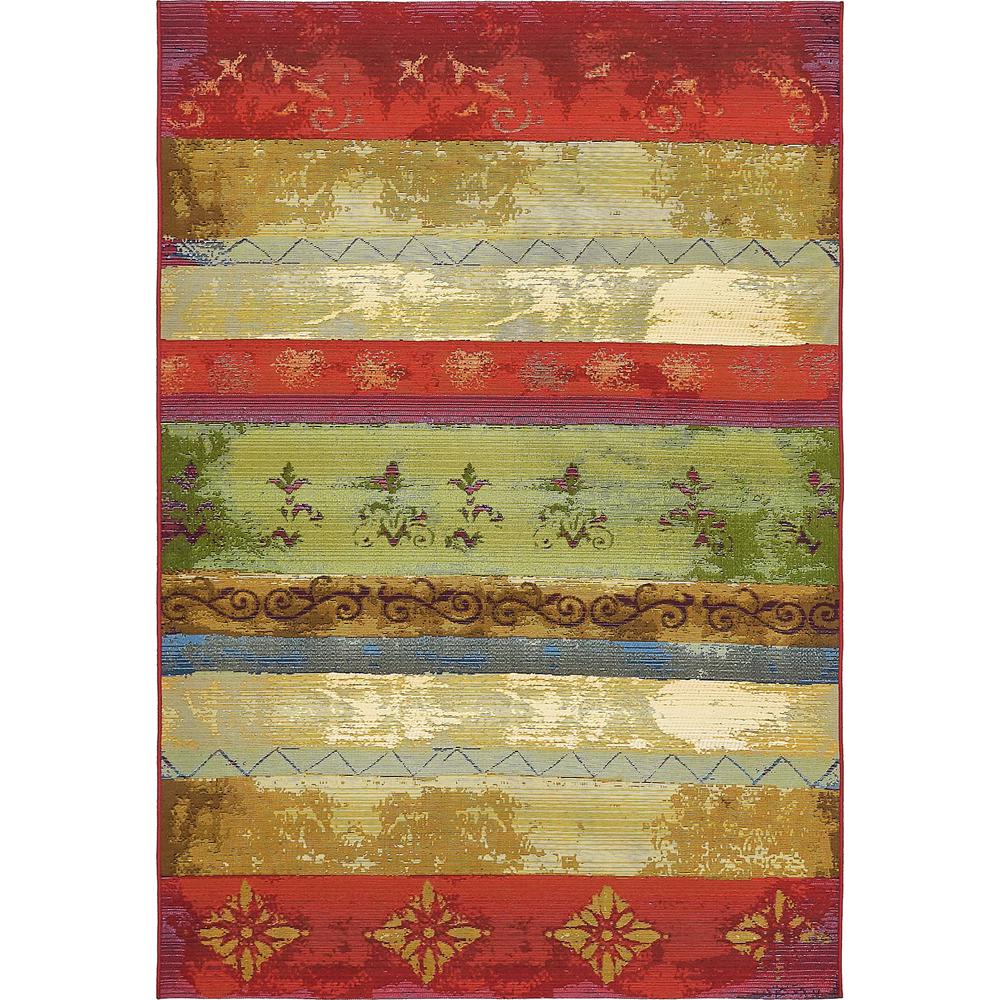 Unique Loom Outdoor Traditional Multi 5' 3 x 8' 0 Area Rug-3138631 ...