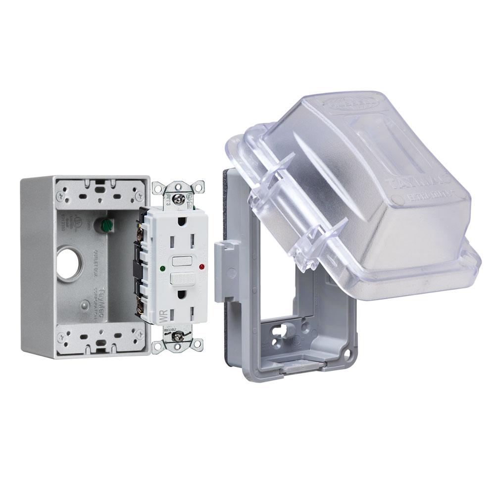 Greenfield Weatherproof Electrical Box Lever Switch Cover with Single ...