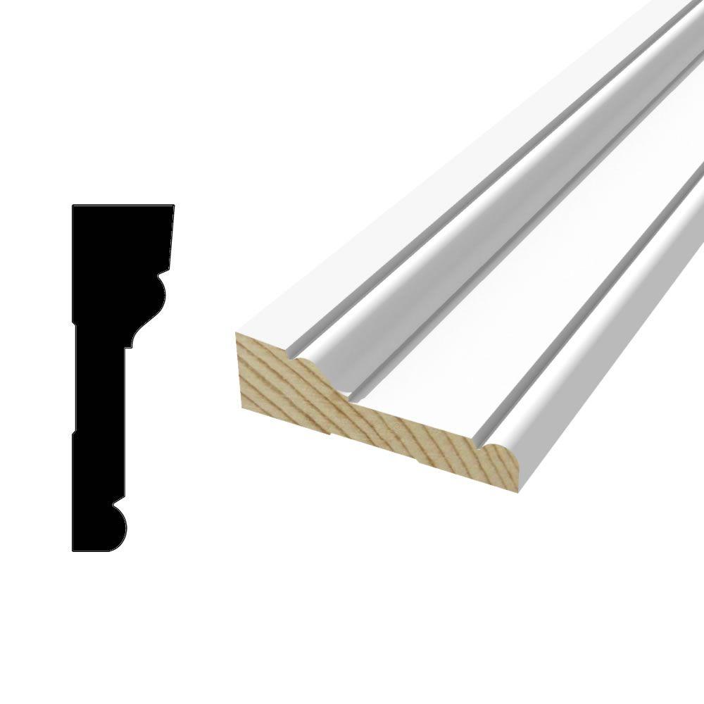 Adams 1-1/16 in. x 3-1/2 in. Pine Primed Finger-Jointed Casing-Adams ...