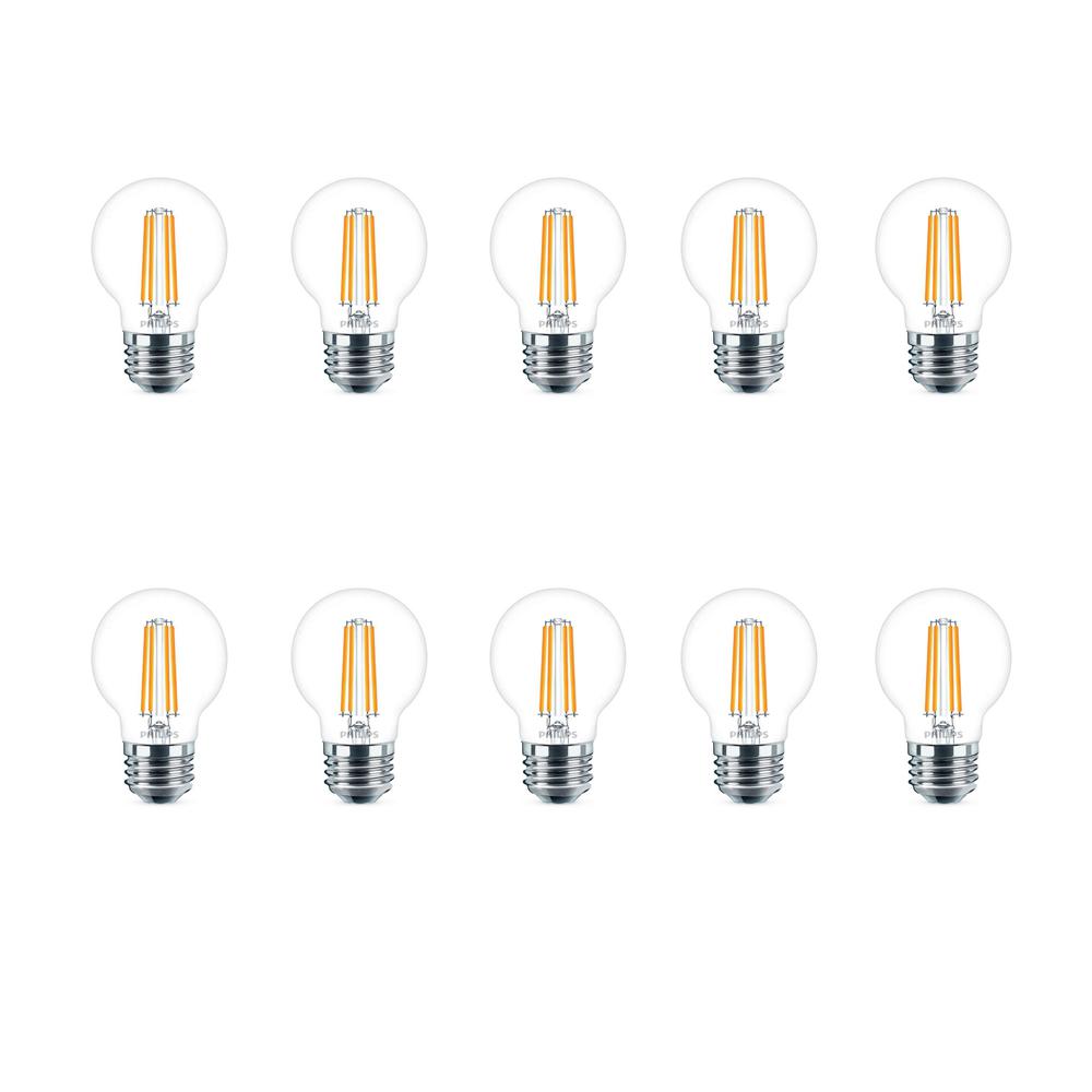 Philips 40-Watt Equivalent G16.5 Dimmable Globe LED Light Bulb Soft ... Philips 40-Watt Equivalent G16.5 Dimmable Globe LED Light Bulb Soft ...
