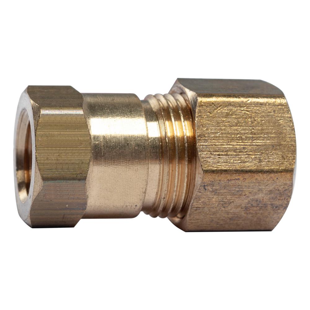 LTWFITTING 3/8 in. O.D. Comp x 3/8 in. FIP Brass Compression Adapter ...