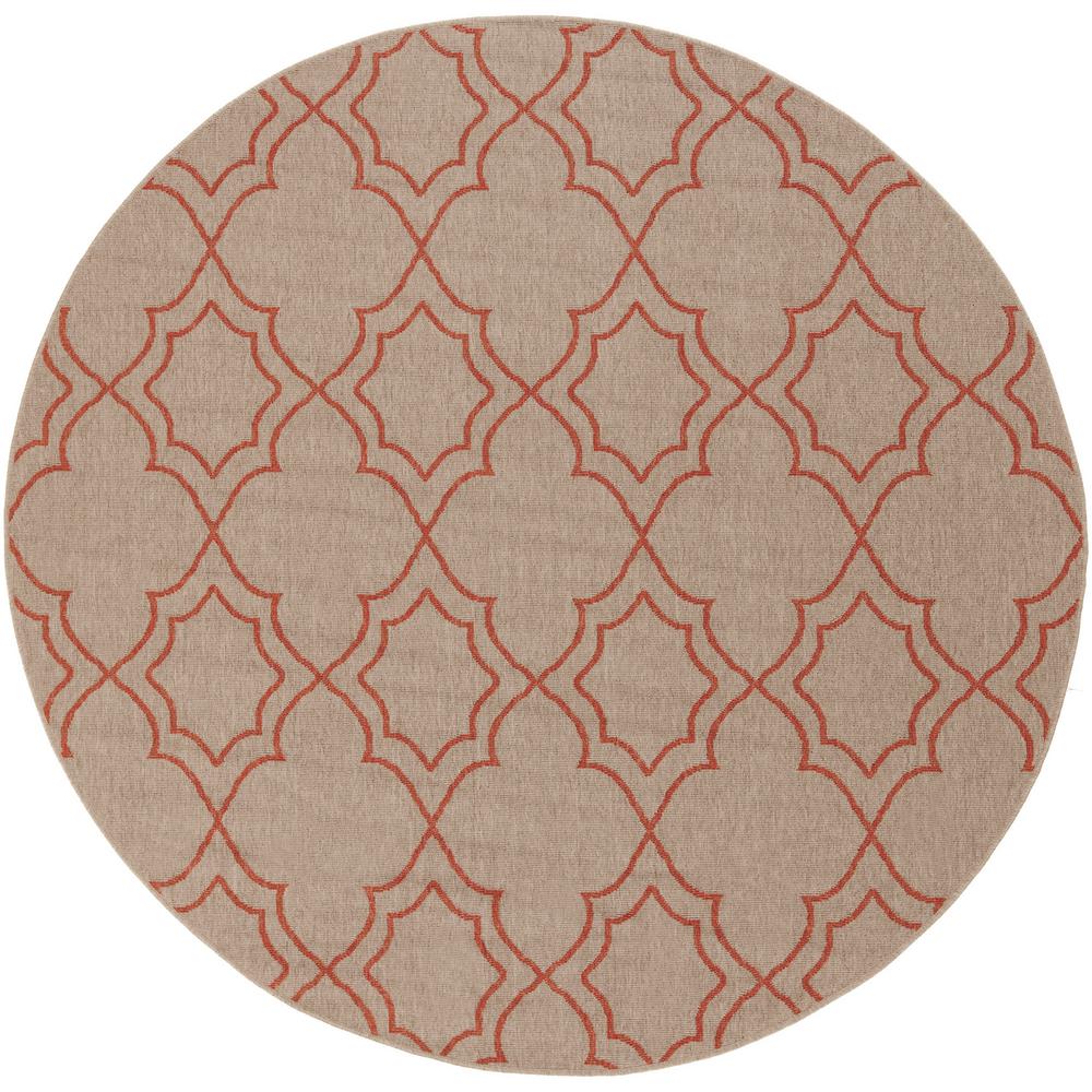 Artistic Weavers Anderson Brown 9 ft. x 9 ft. Round Indoor/Outdoor Area ...