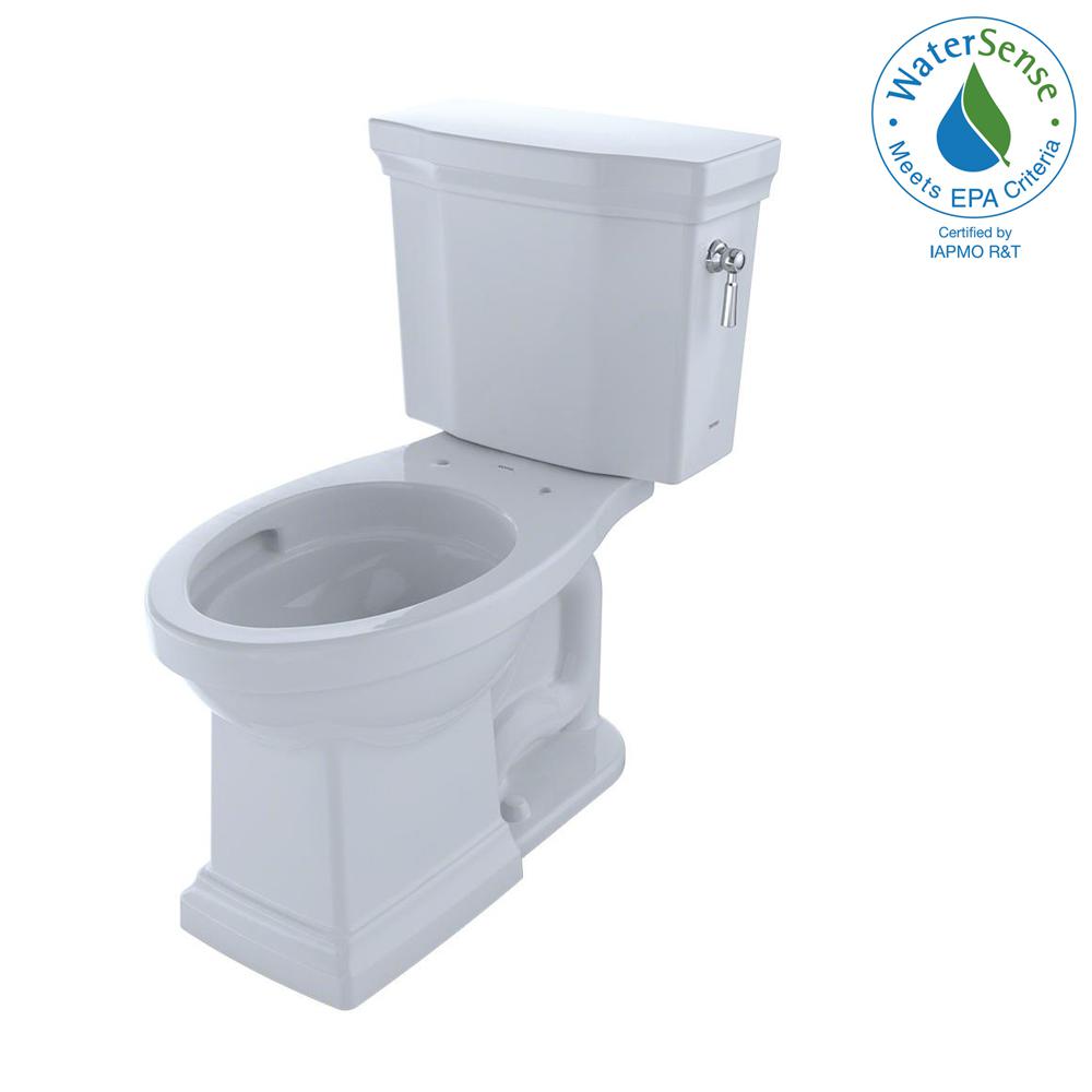 TOTO Promenade II 2-piece 1.28 GPF Single Flush Elongated Toilet with ...