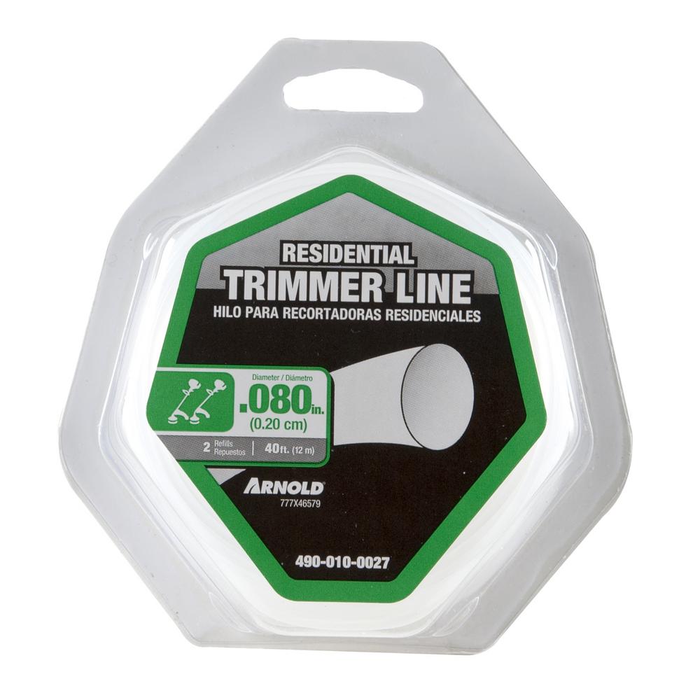 Arnold Residential 40 ft. 0.080 in. Universal Round Trimmer Line-490 ...