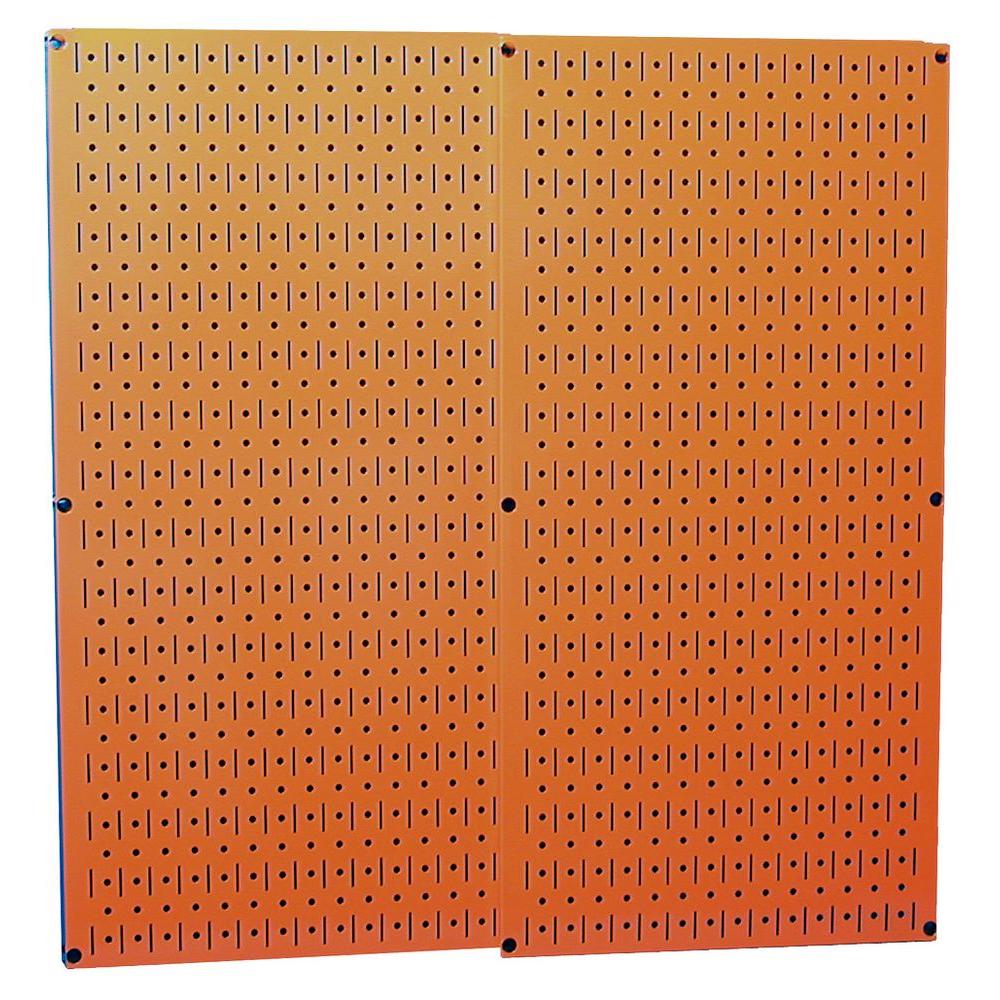 Wall Control 32 in. x 32 in. Overall Size Black Metal Pegboard Pack ...