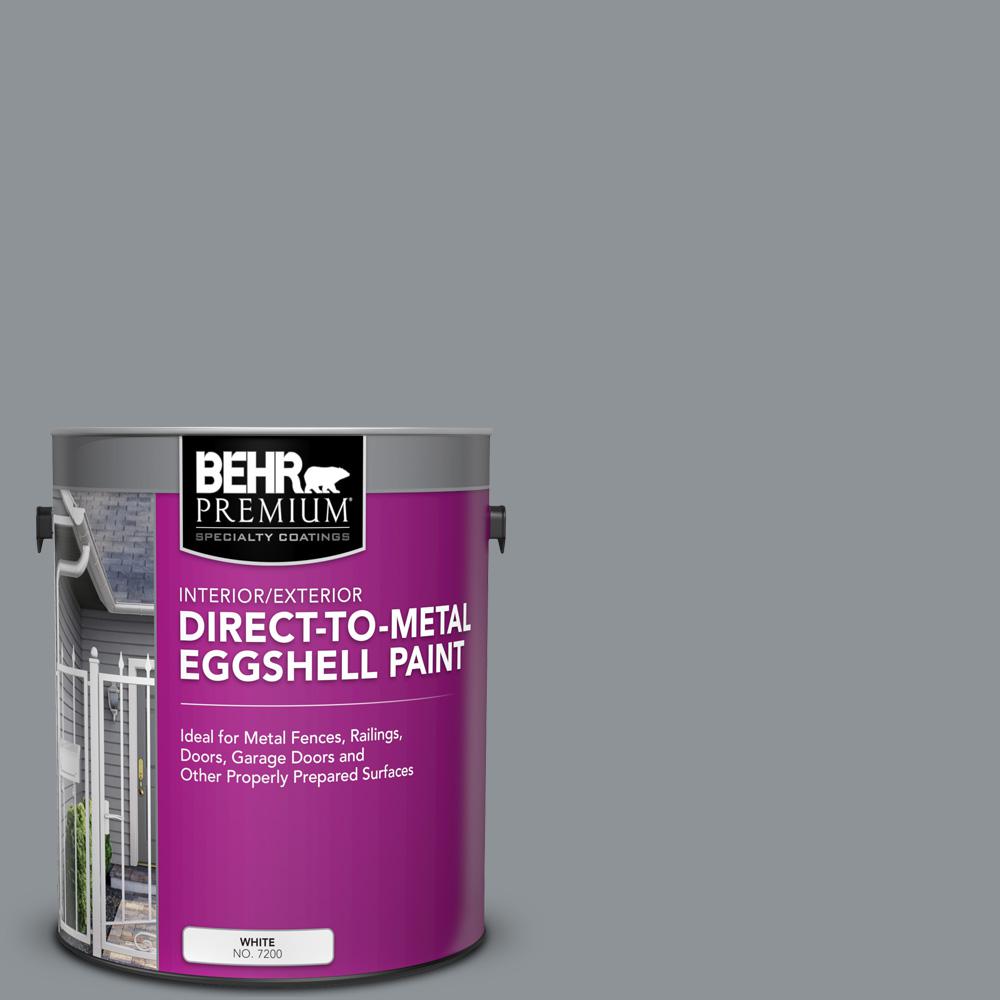 BEHR PREMIUM 1 gal. #PPU18-04 Dark Pewter Eggshell Direct to Metal ...