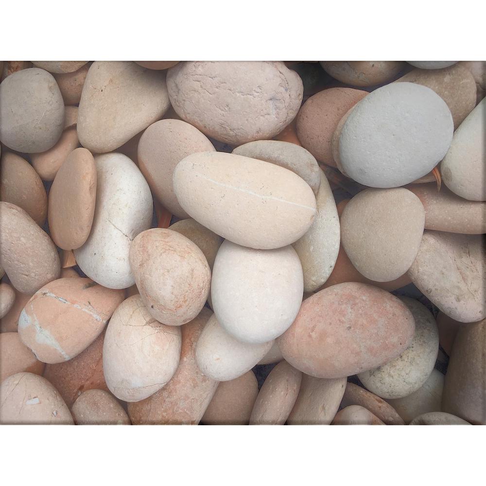 Rain Forest 0.4 cu. ft. 1 in. x 3 in. Bahama Pink Beach Pebbles ...
