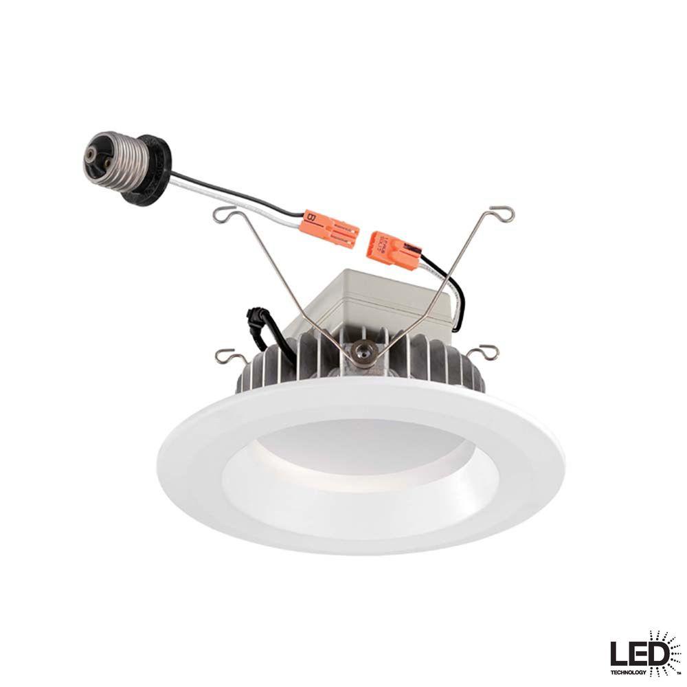 Commercial Electric White Recessed Led Trim 6 Inch