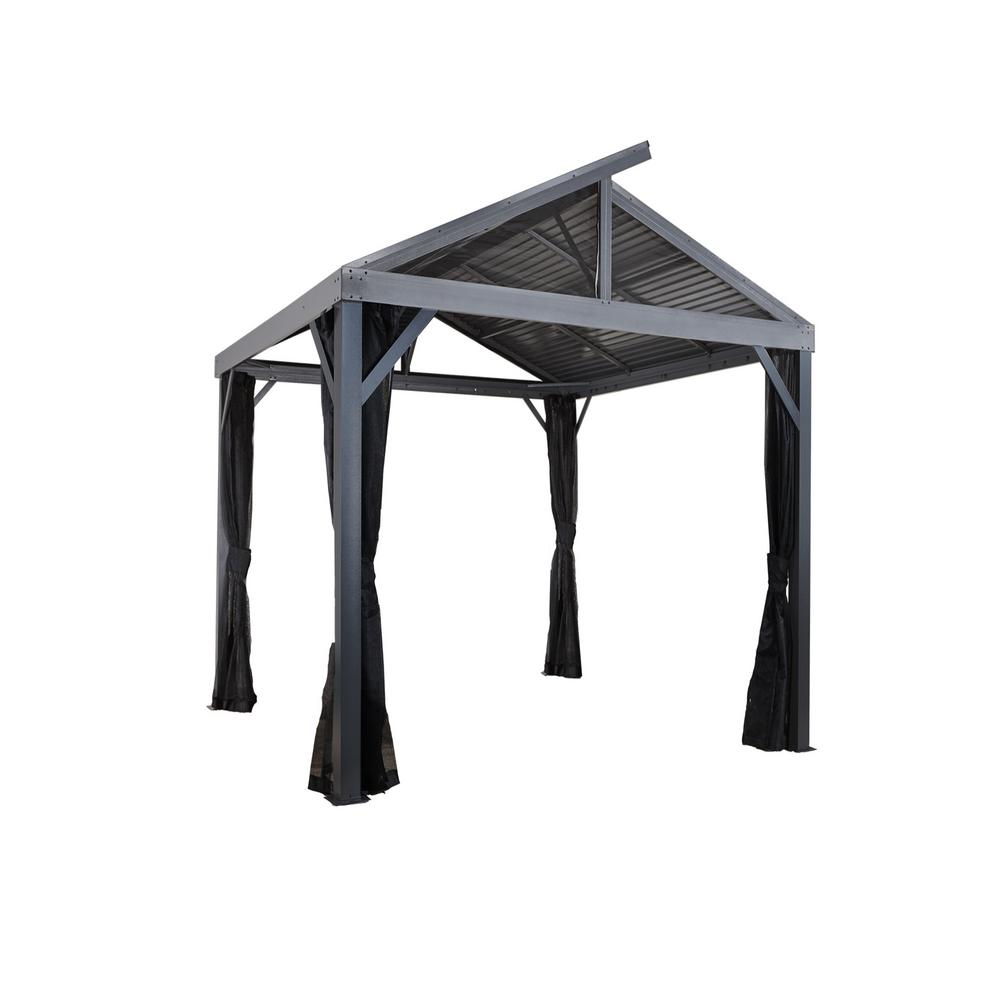 Sojag 12 ft. D x 12 ft. W South Beach II Aluminum Gazebo with Corrosion ...