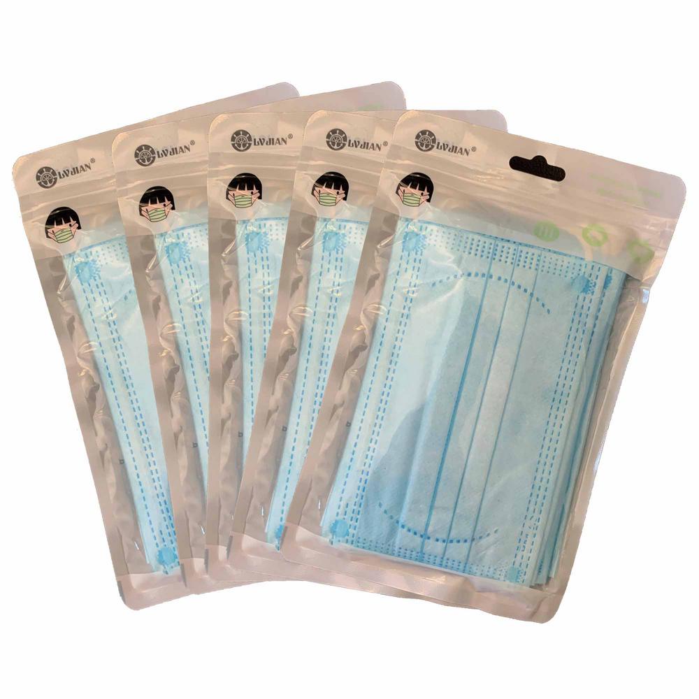 Disposable 3-Layer Face Mask (50-Pack)-11000 - The Home Depot