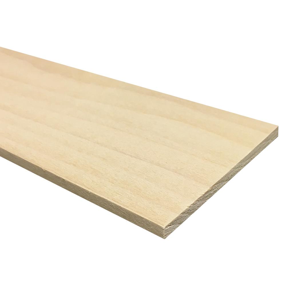1 4 In X 4 In X 2 Ft Kiln Dried Poplar S4S Solid Board 27420 The
