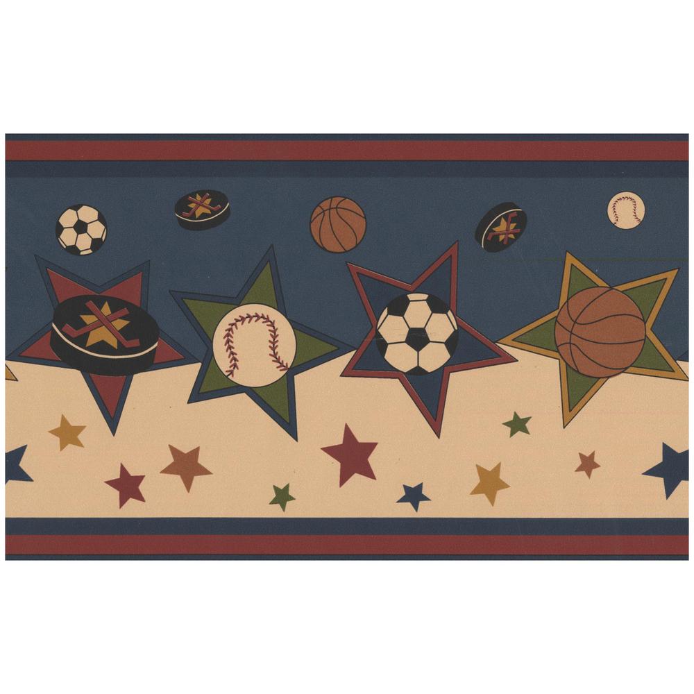 Norwall Border Multi Wallpaper Border ZN76189 - The Home Depot