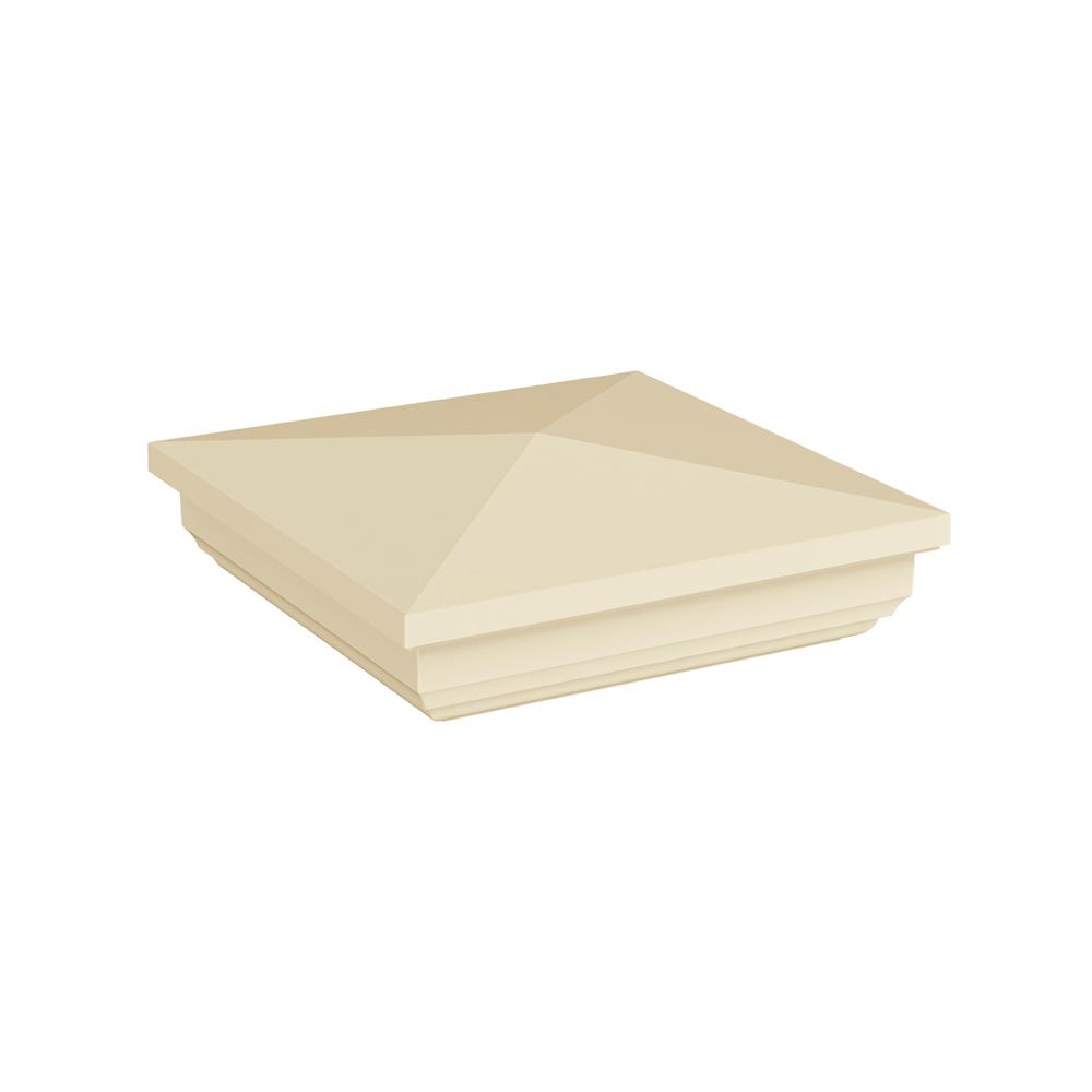 Veranda 5 in. x 5 in. White Vinyl Contemporary Post Cap-73013119 - The ...
