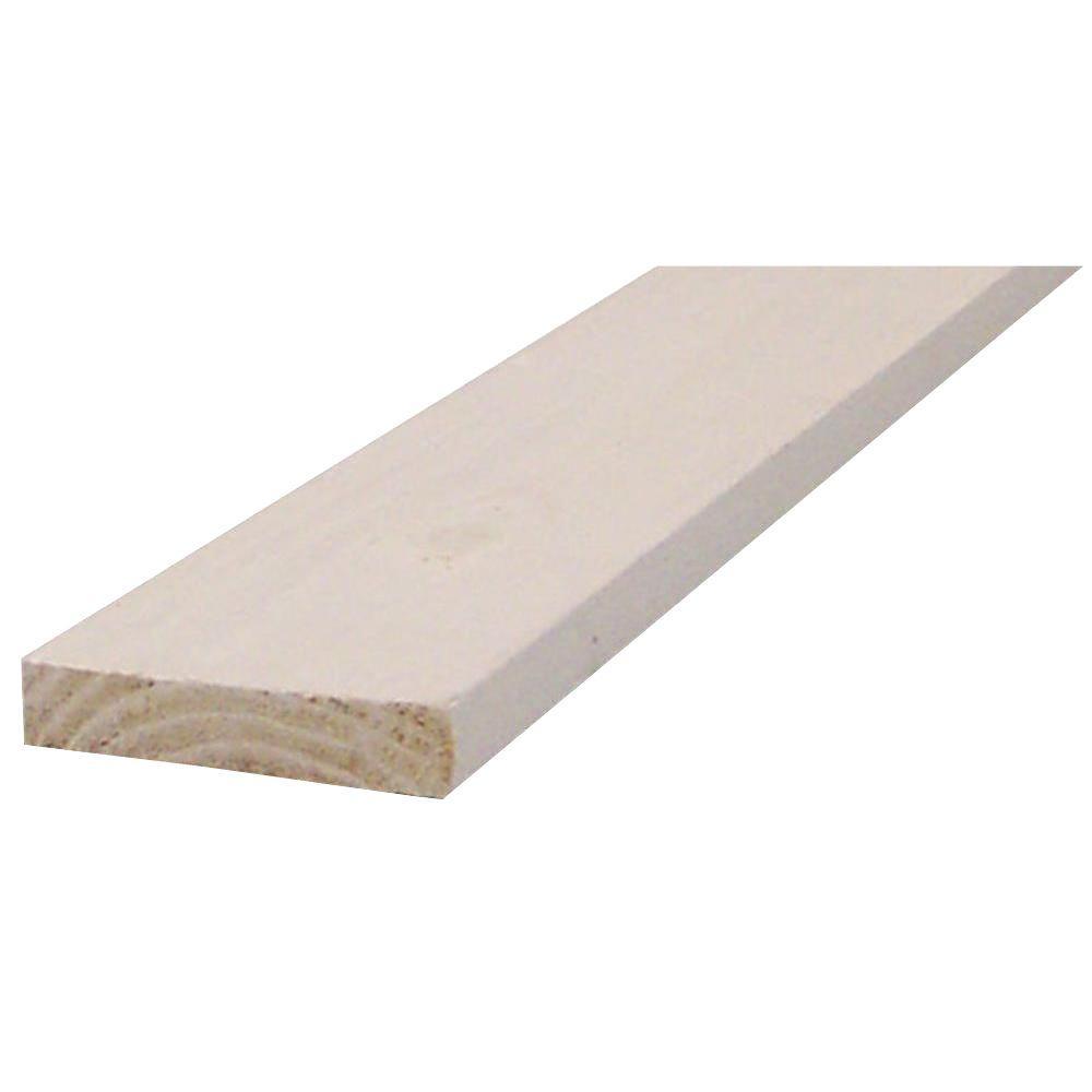 1 in. x 8 in. x 12 ft. Primed Board-407722 - The Home Depot