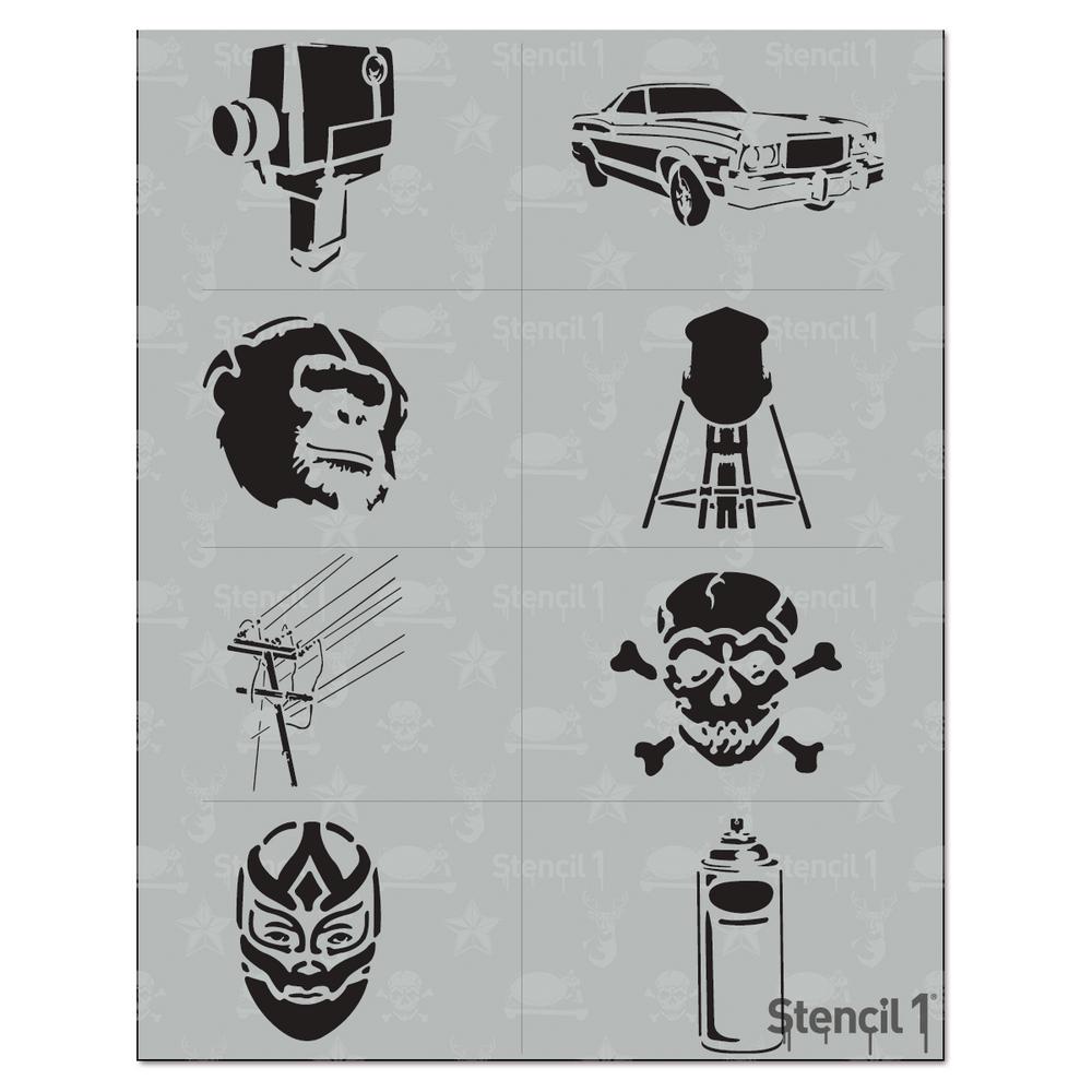 Stencil1 Lowrider Truck Stencil-S1_01_46 - The Home Depot