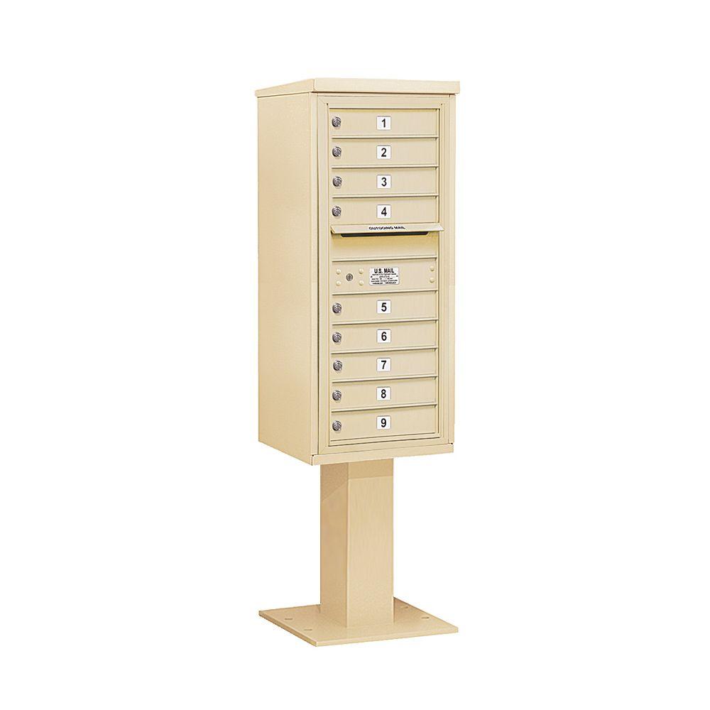 Salsbury Industries 3400 Series Sandstone Mount 4C Pedestal Mailbox ...