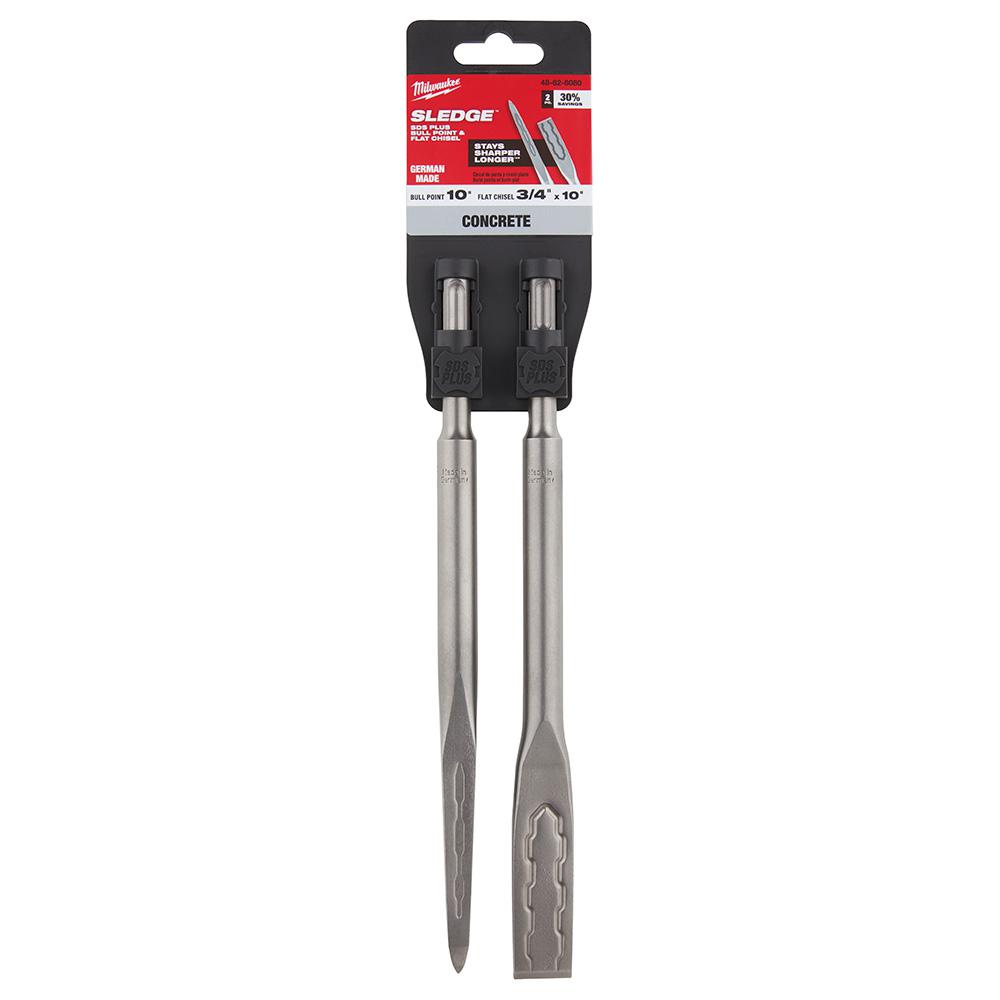 Milwaukee 10 In Sds Plus Demo Bull Point Chisel And 10 In Sds Plus