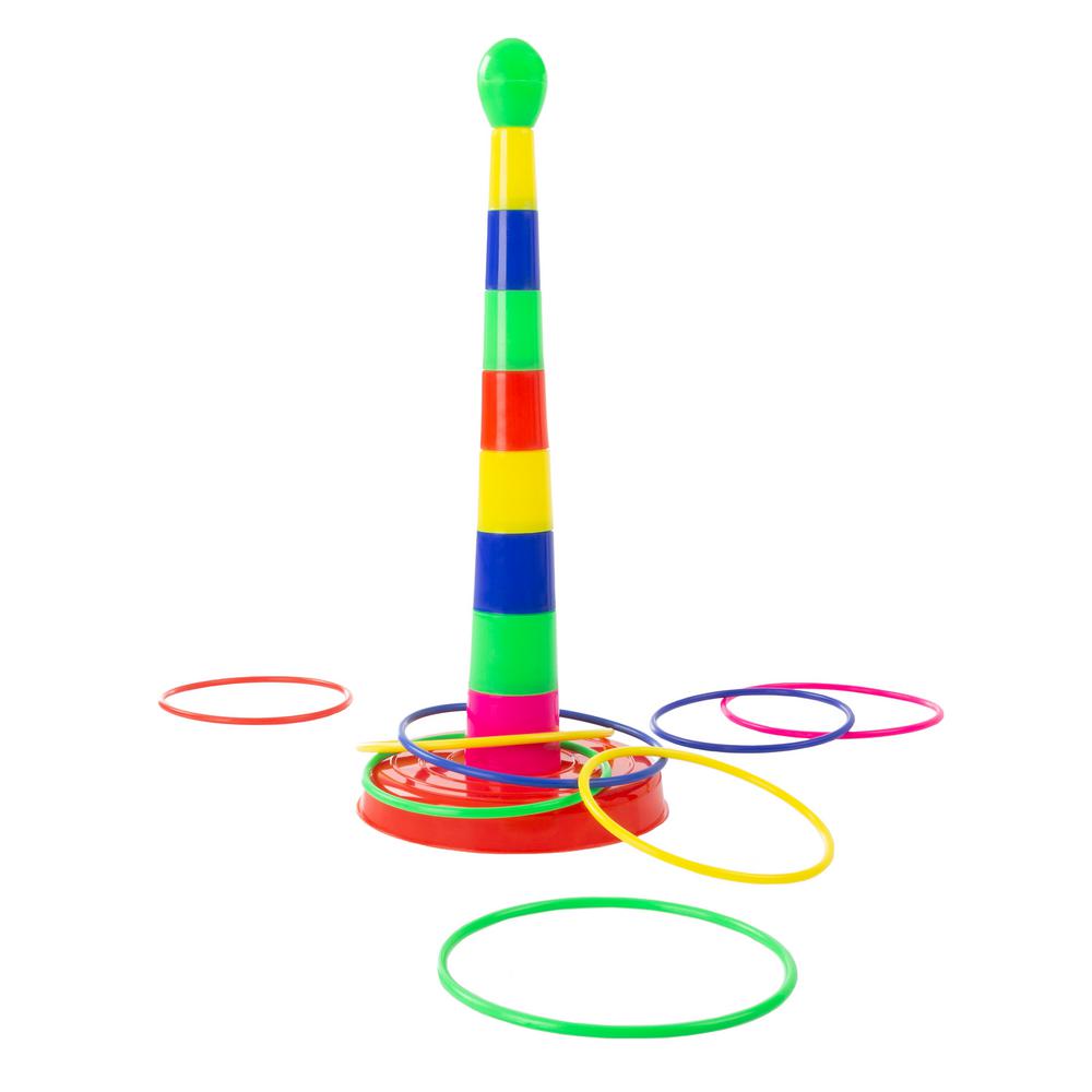 Hey Play Adjustable Ring Toss Game HW3500102 The Home Depot