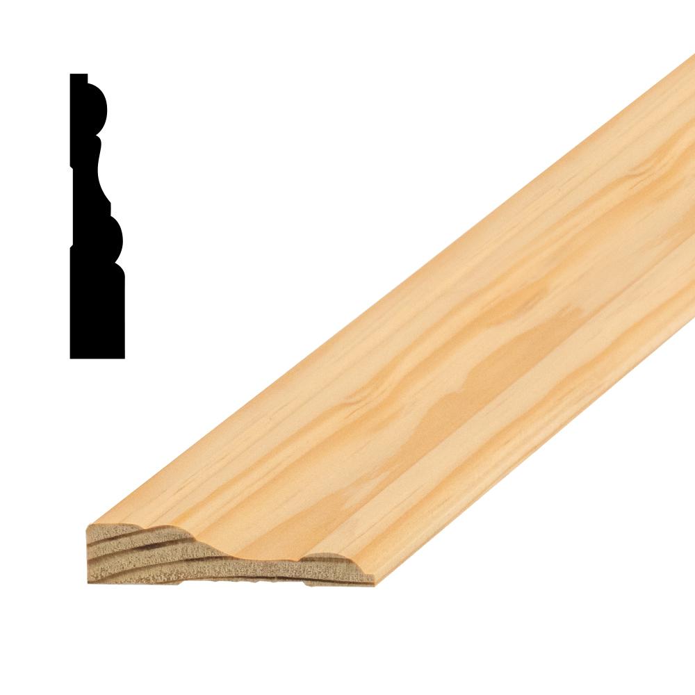 Builder's Choice OP410 11/16 in. x 2-1/4 in. Random Length Solid Pine ...