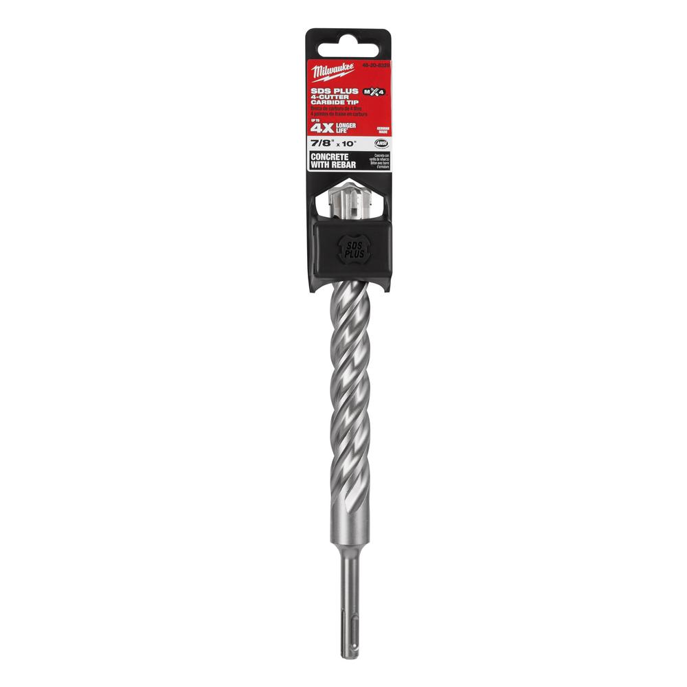 Milwaukee 3 4 In X 10 In Mx4 Sds Plus Carbide Bit 48 20 8328 The