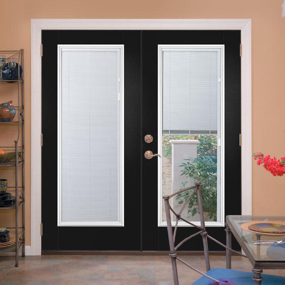 Exterior French Doors With Mini Blinds at Rosie Halsey blog