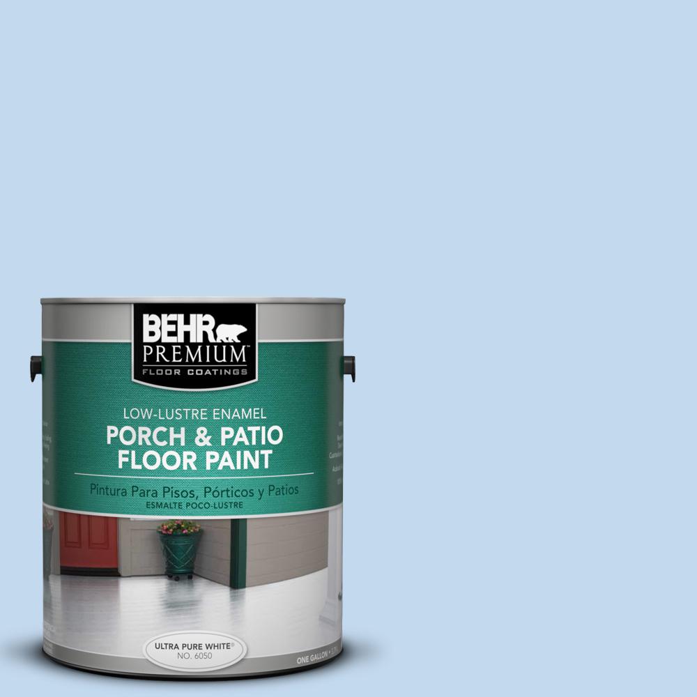 BEHR Premium 1 gal. #560A-2 Morning Breeze Low-Lustre Enamel Interior ...