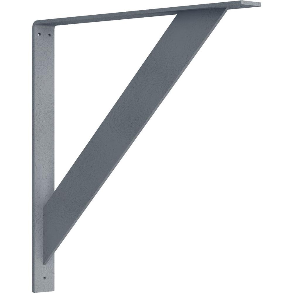 Ekena Millwork 2 in. x 20 in. x 20 in. Steel Hammered Silver ...
