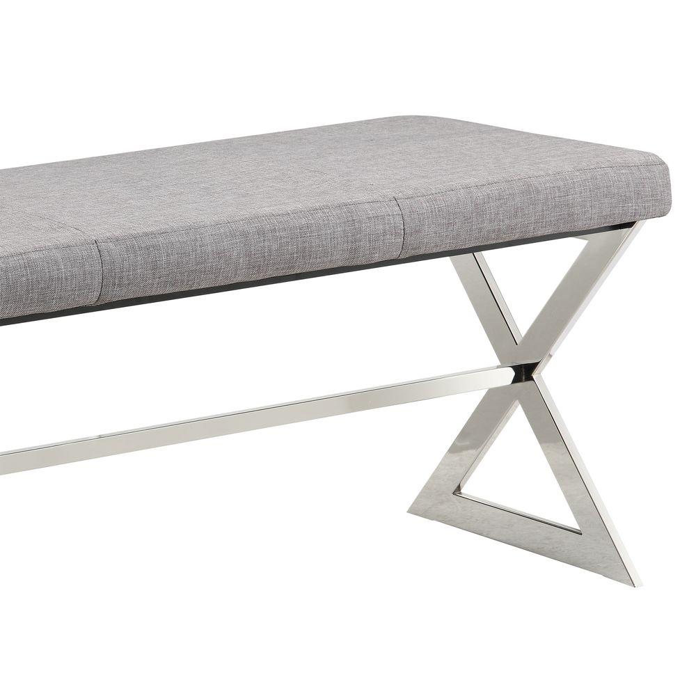 HomeSullivan Richardson Grey Bench 40E354C290W - The Home Depot