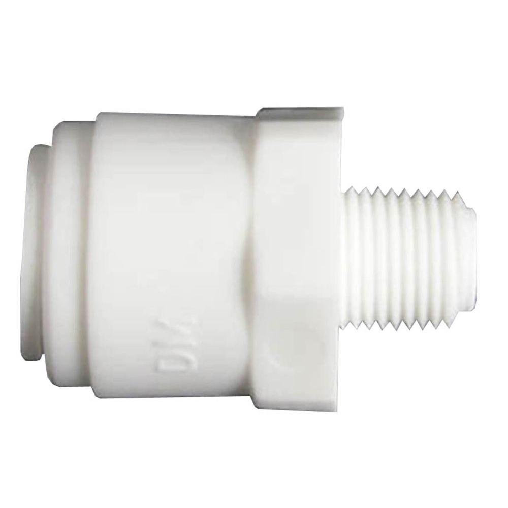 Watts Quick Connect 3/8 in. x 1/8 in. Plastic C x MPT Adapter-PL-3024 ...