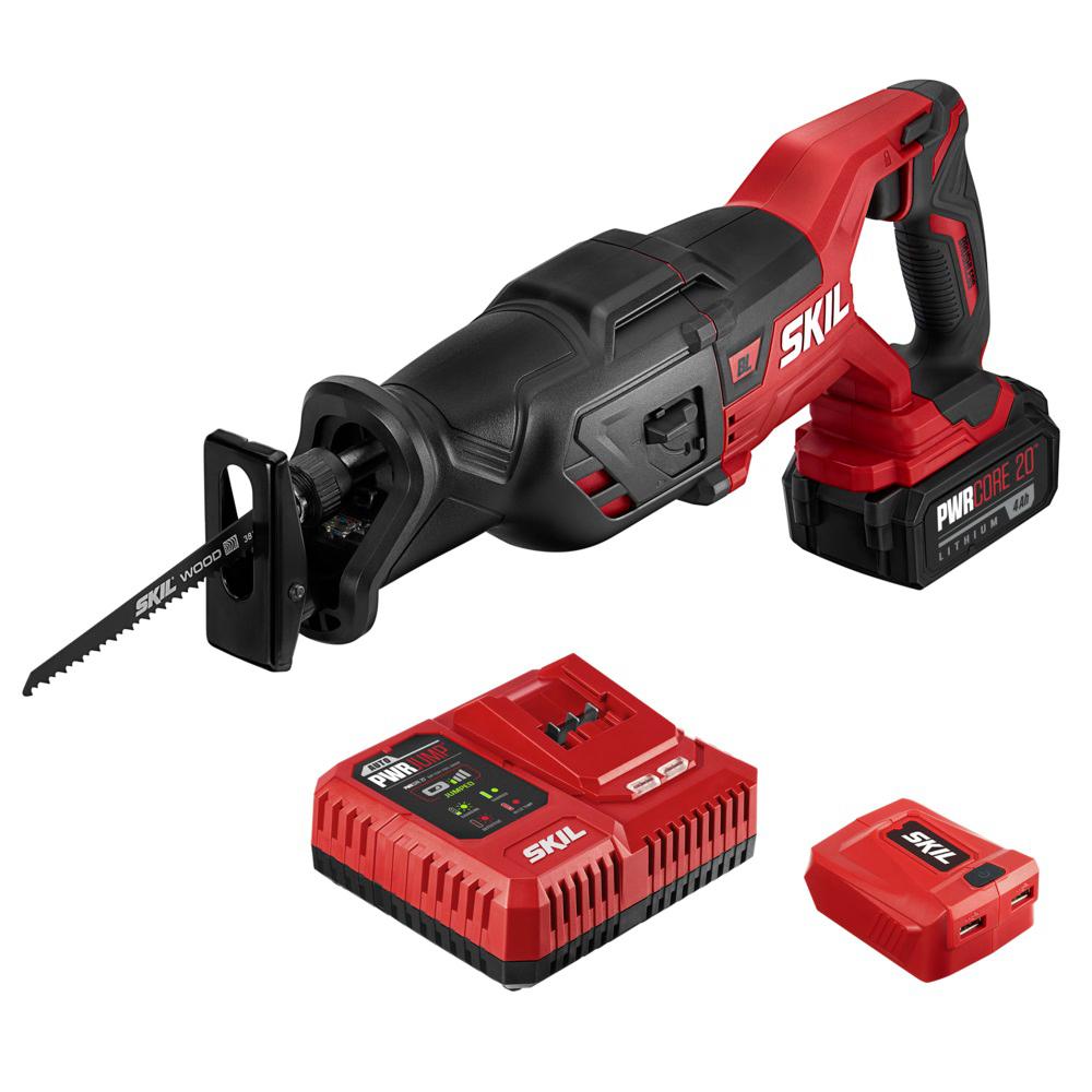 UPC 039725000149 - Skil PWRCore 20-Volt Brushless Reciprocating Saw Kit ...