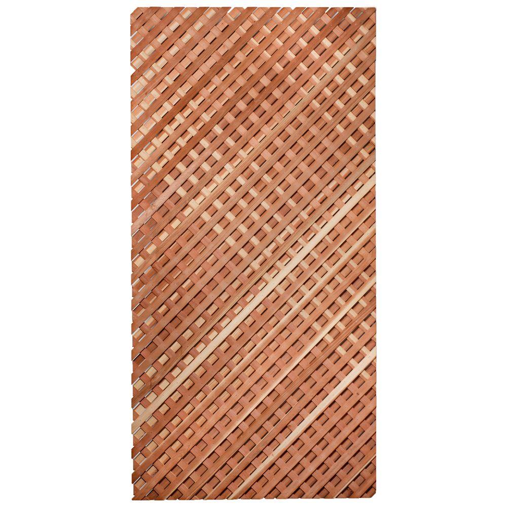 Mendocino Forest Products 0.63 in. x 24 in. x 8 ft. Redwood Select ...