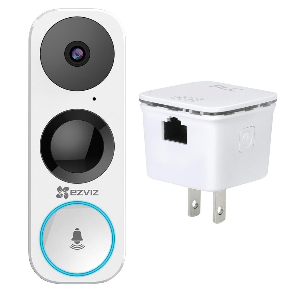 EZVIZ DB1 Wired 3.0-Megapixel Wi-Fi Smart Video Door Bell with Wi-Fi ...