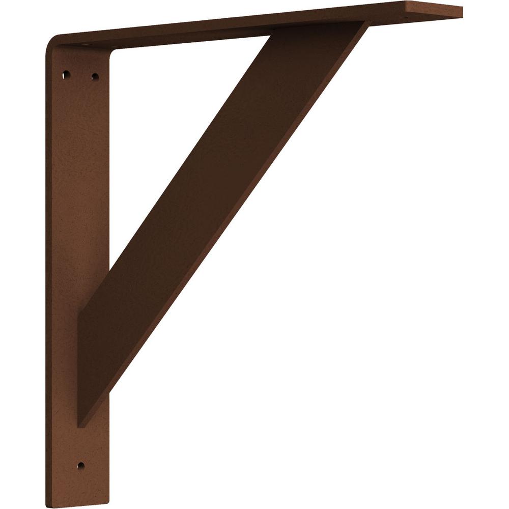Ekena Millwork 2 in. x 12 in. x 12 in. Steel Hammered Copper ...