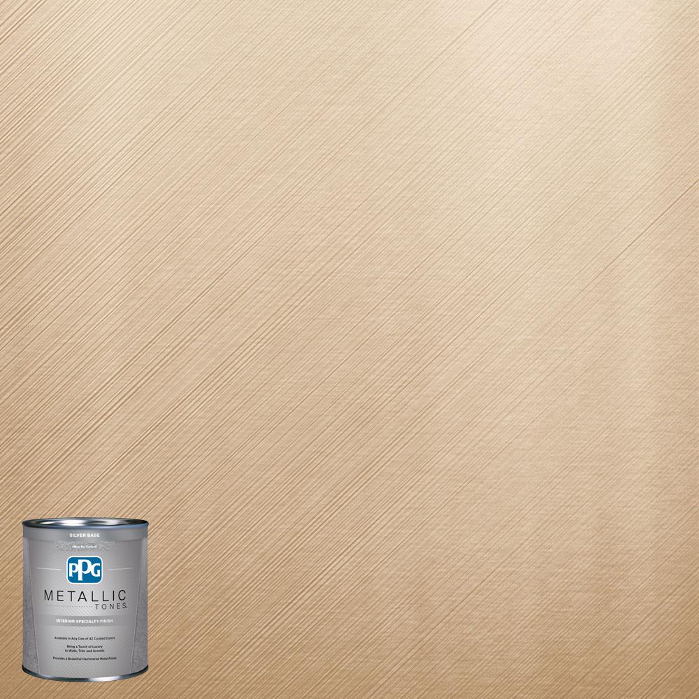 PPG METALLIC TONES 1 qt.#MTL132 Frosted Ivory Metallic Interior ...