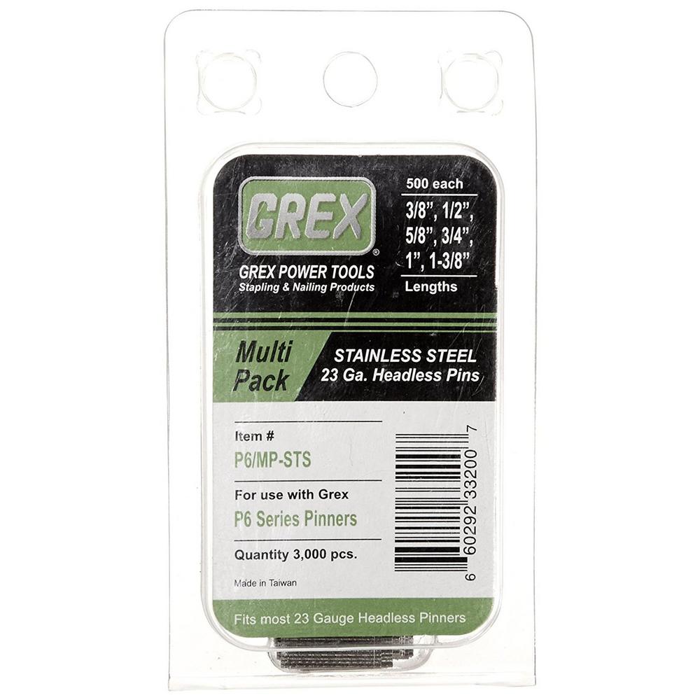 Grex Multi (S) 23-Gauge Stainless Steel Headless Pins-P6/MP-STS - The ...