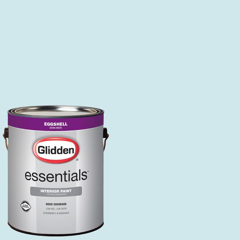 Glidden Essentials 1 gal. #HDGB42U Arctic Blue Eggshell Interior Paint ...