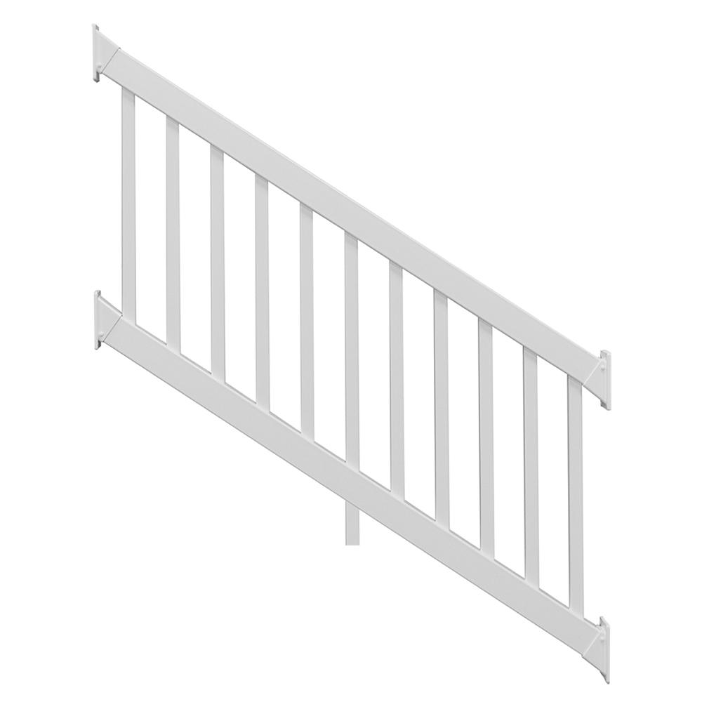 White Metal Stair Railing