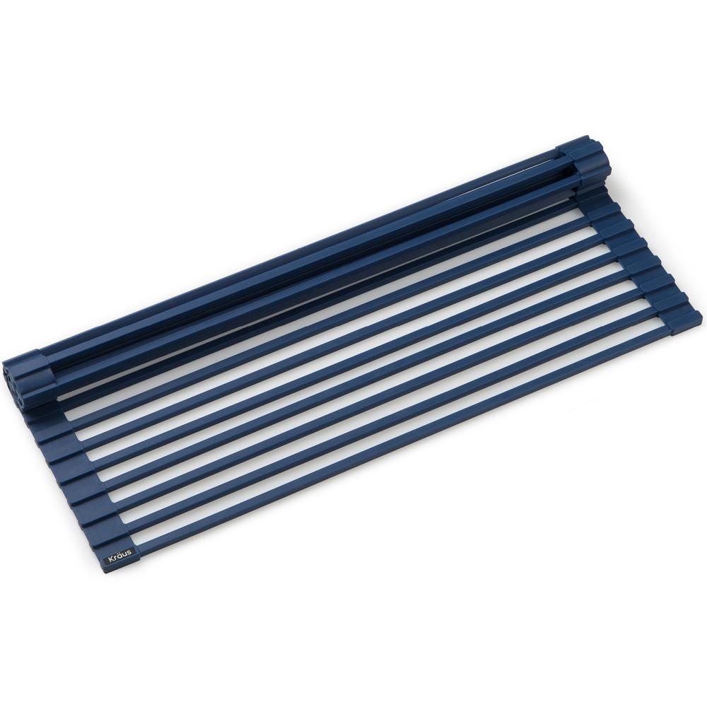 KRAUS 16.9 in. Multipurpose Over Sink Roll-Up Dish Drying Rack in Dark ... KRAUS 16.9 in. Multipurpose Over Sink Roll-Up Dish Drying Rack in Dark ...