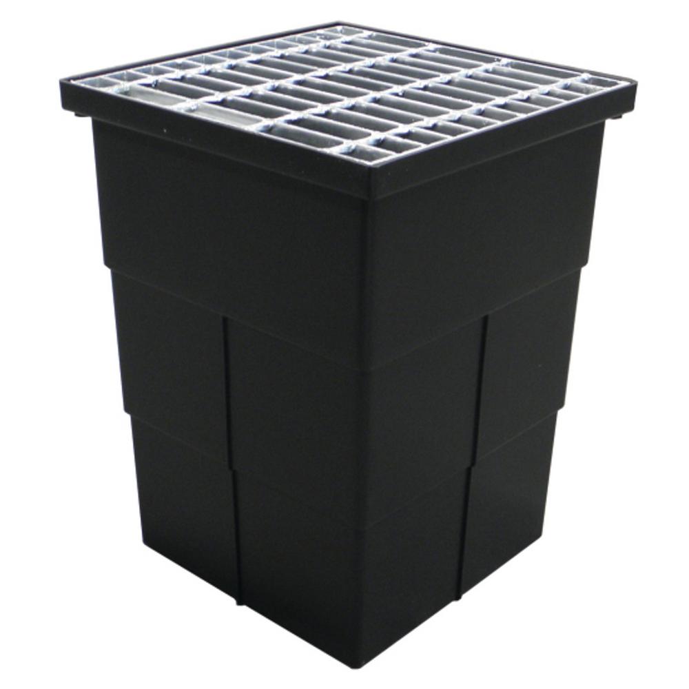 U S Trench Drain 14 In X 14 In Storm Water Pit And Catch Basin For