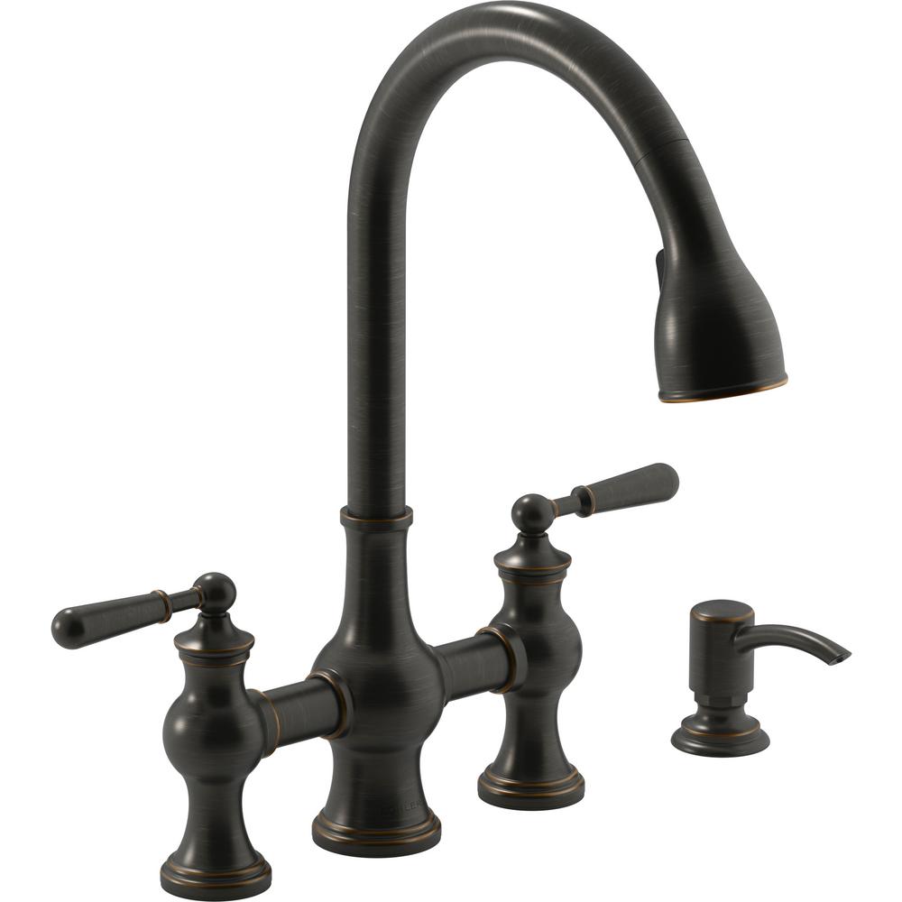 Extended Spout Reach Kitchen Faucet Juameno
