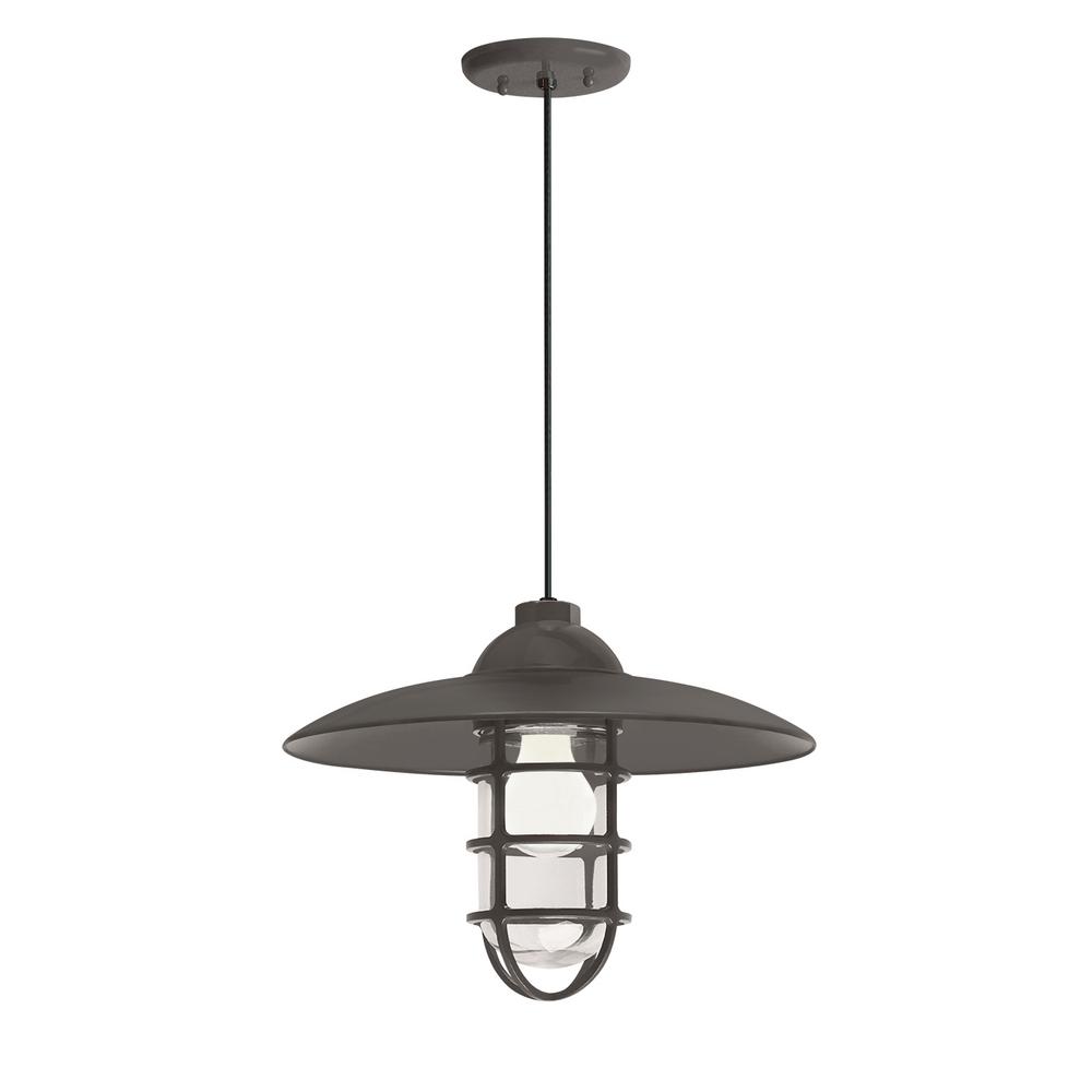 Troy RLM Radial Wave 16 in. Shade 1-Light Textured Bronze Finish ...