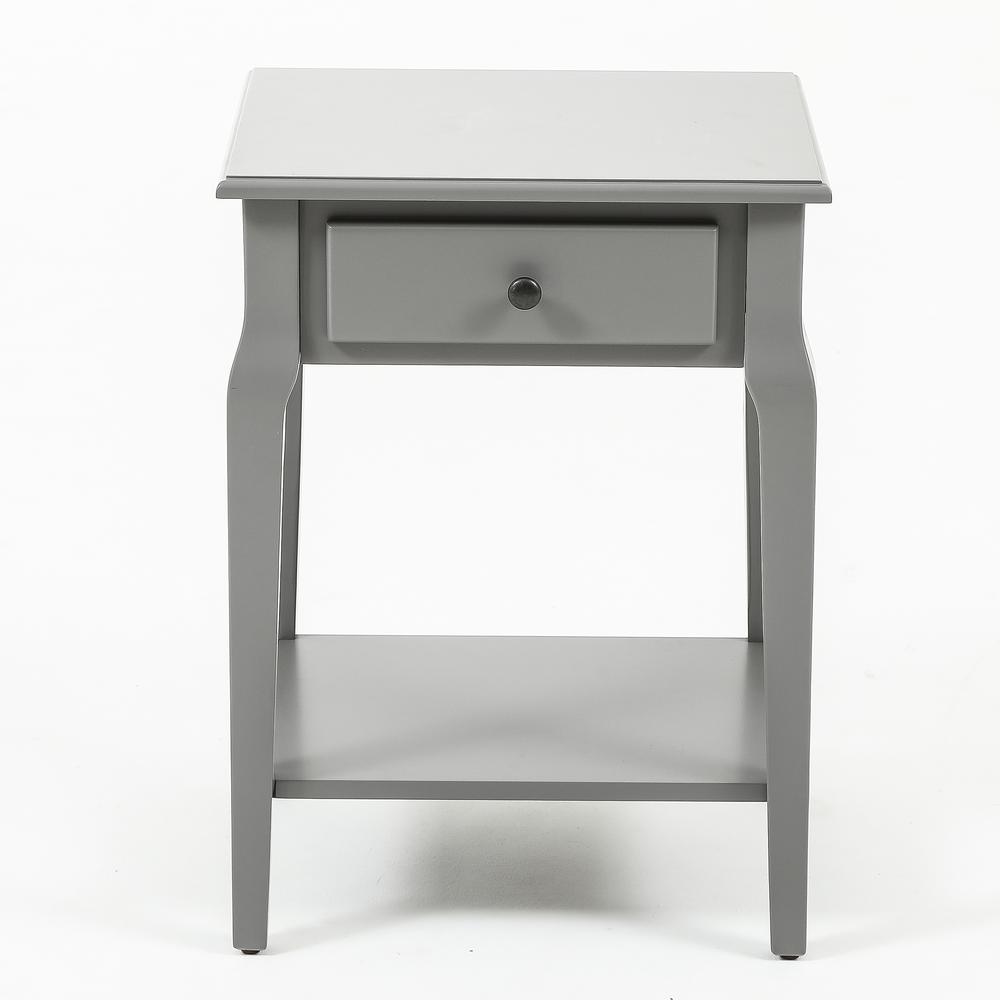 Winsome House Gray Tray End Table-WHIF414 - The Home Depot