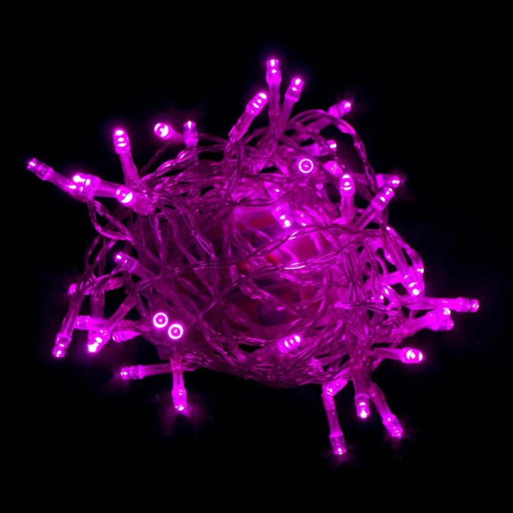 ALEKO 30-Light LED Pink Battery Operated String Lights-B30LEDPINK-HD ...