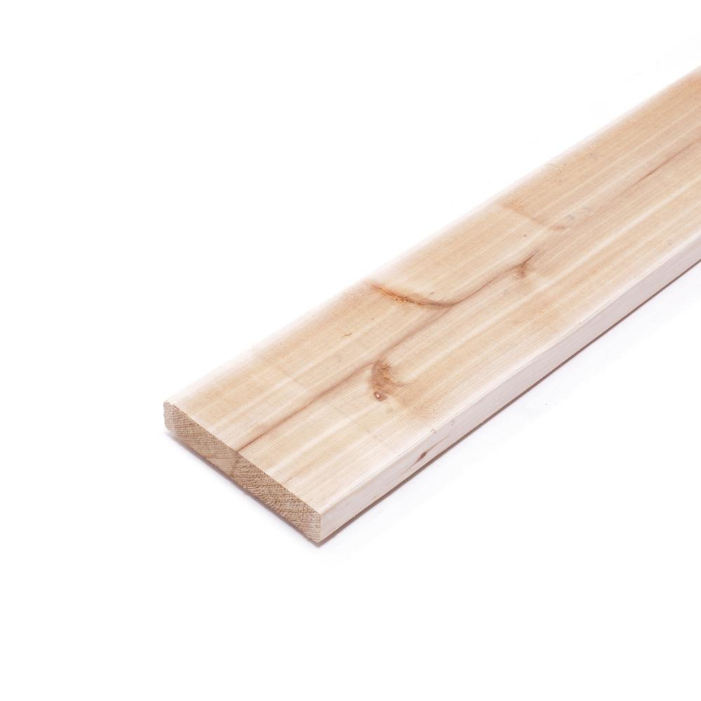 5 4 In X 6 In X 16 Ft Premium Radius Edge Cedar Decking Board 281798