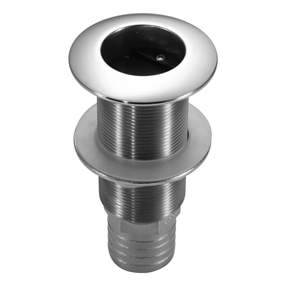 Attwood 1-1/2 in. Stainless Steel Thru Transom Scupper-66553-3 - The ...