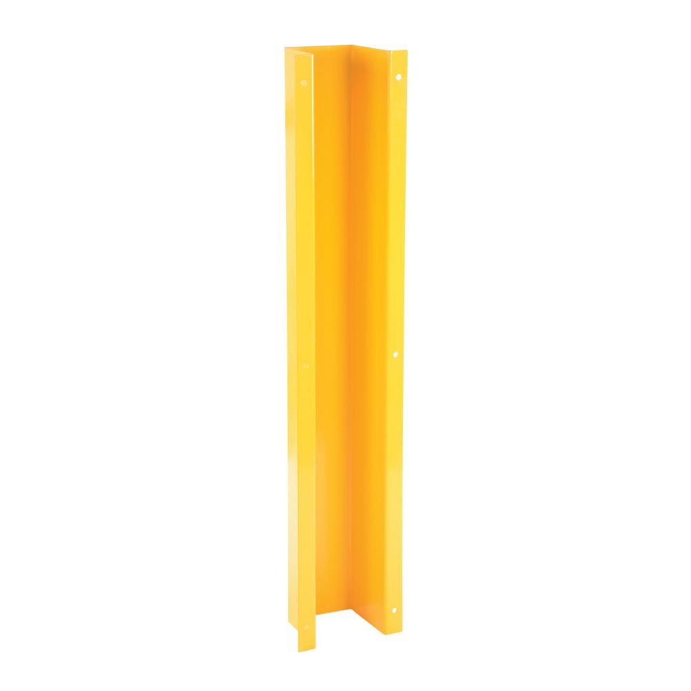 Vestil 4 ft. Yellow Bolt-on Gutter Guard Cover Protector for Steel-Pipe ...