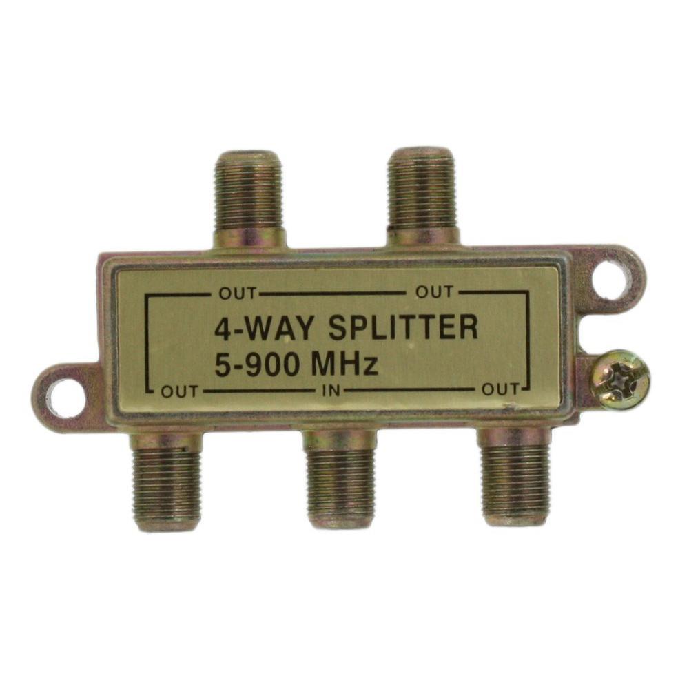 Leviton 4-Way Splitter-40987-4 - The Home Depot