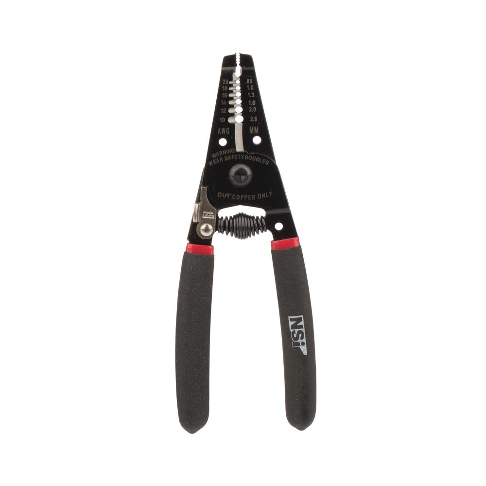 NSi Industries 6 in. Pro 10-20 AWG Pro Wire Stripper-TL-WS6 - The Home ...