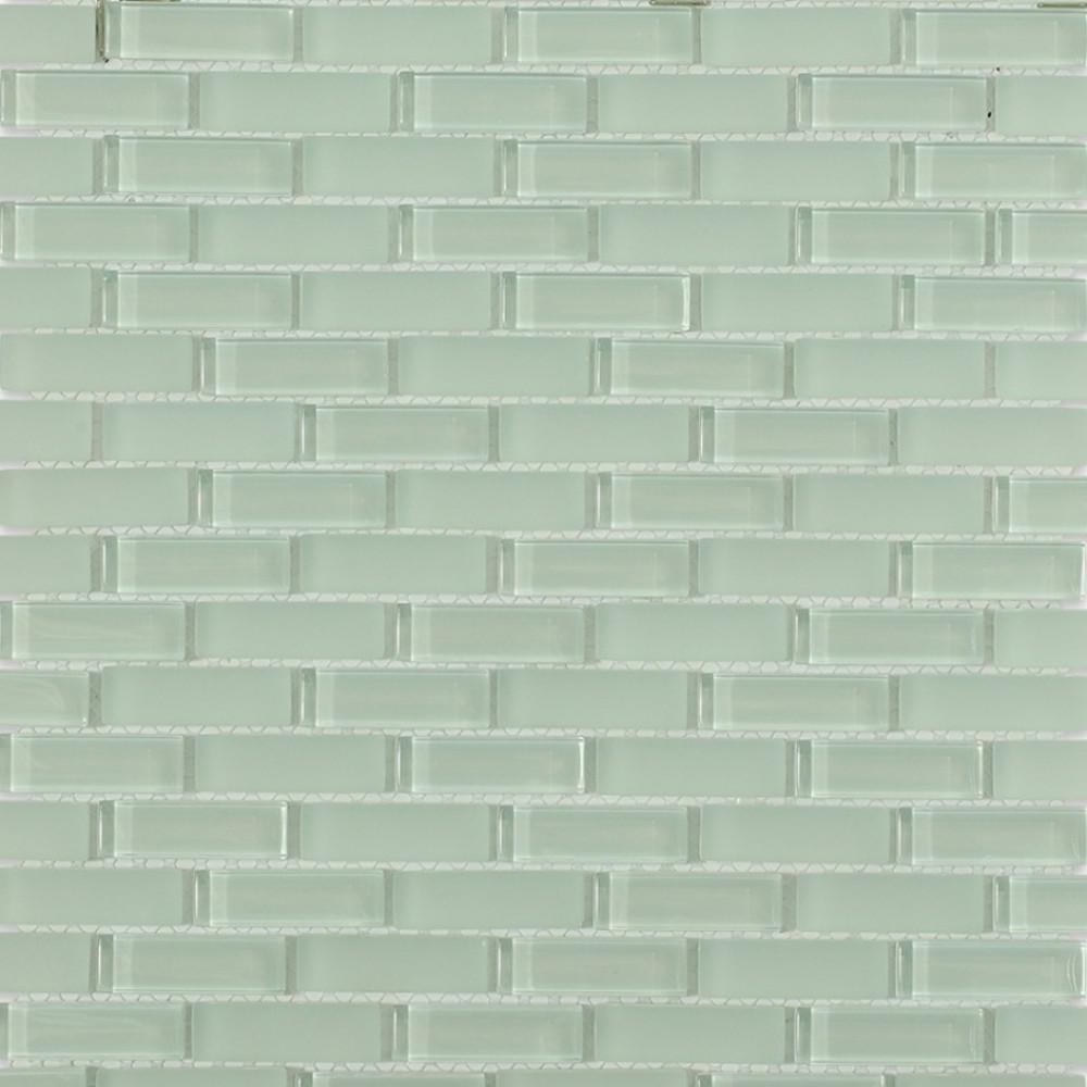 Ivy Hill Tile Contempo Seafoam Brick 12 In X 12 In X 8 Mm Glass Floor