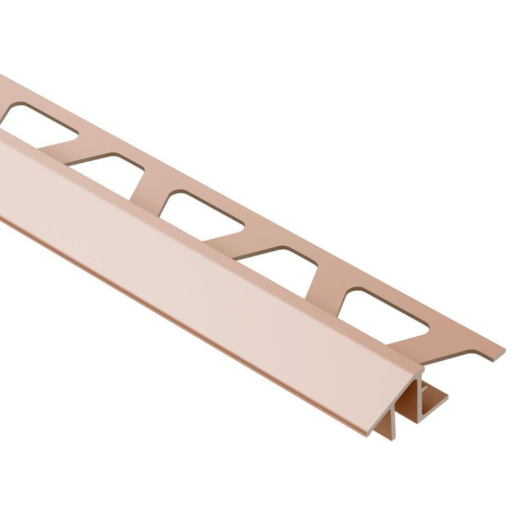 Schluter Reno-T Satin Copper Anodized Aluminum 1 in. x 8 ft. 2-1/2 in ...